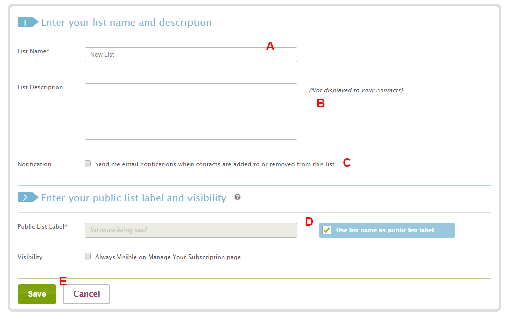 How to use Email List Builder